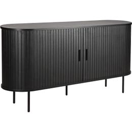 M&ouml;bilia Sideboard M&Ouml;BILIA, schwarz, B:140cm H:76cm T:40cm, Melamin, Metall, Sideboards, Sideboard, 2 Schiebet&uuml;ren