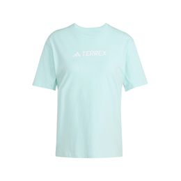 adidas terrex Sportshirt Damen Gr&ouml;&szlig;e L aqua / wei&szlig;