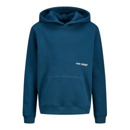 Jack & Jones Kapuzensweatshirt JACK & JONES JUNIOR "JCOGRID SWEAT HOOD JNR", Jungen, Gr. 152, titan, angeraute Sweatware, Obermaterial: 100% Baumwolle, bedruckt, unifarben, relaxed fit normal, Rundhals, Rippb&uuml;ndchen, Sweatshirts, mit kleinem Brust- und gro&szlig;em R&uuml;ckenmotiv