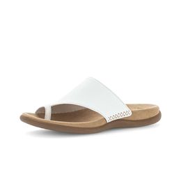 Zehentrenner Gabor "Zehentrenner", Damen, Gr. 37, wei&szlig;, Schuhe Zehentrenner