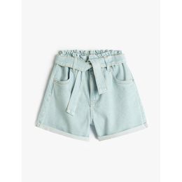KOTON Shorts M&auml;dchen Gr&ouml;&szlig;e 116/122 hellblau