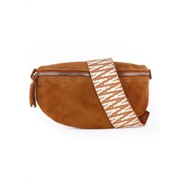 Lepelou G&uuml;rteltasche 'TINA small' Damen Gr&ouml;&szlig;e 22 cm x 13 cm x 6 cm cognac