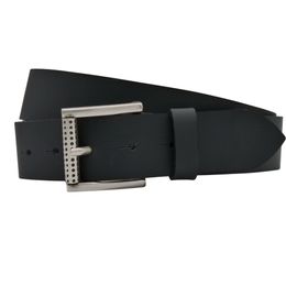 Lederg&uuml;rtel AnnaMatoni "AnnaMatoni Herren Lederg&uuml;rtel Zeitloses Design G&uuml;rtel 4cm breit", Herren, Gr. TW75 - 90cm Gesamtl&auml;nge, marine 490, 100% Leder, G&uuml;rtel Lederg&uuml;rtel