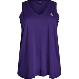 Active By Zizzi Top 'ABASIC' Damen Gr&ouml;&szlig;e XXXL/4XL lila