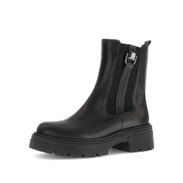 Chelseaboots Gabor "Chelsea Boot", Damen, Gr. 37,5, schwarz, Schuhe Chelseaboots