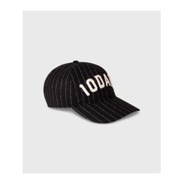 10DAYS Baumwollcap mit Logo und Streifen in Black | Gr.: onesize