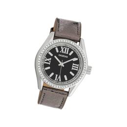 Analog-Armbanduhr Oozoo Timepieces braun gro&szlig; (ca. 40mm) | Gr.: onesize