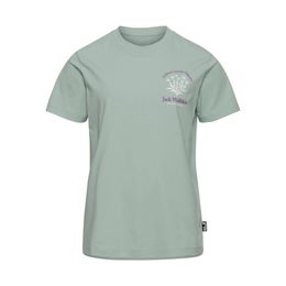 Jack Wolfskin T-Shirt Damen Gr&ouml;&szlig;e XXL mint / lila / wei&szlig;