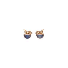 NAEMI Women Earrings in Rose Gold Navy | Gr.: onesize
