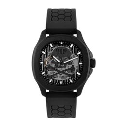 Philipp Plein Automatikuhr $keleton $pectre Schwarz in schwarz | Gr.: onesize