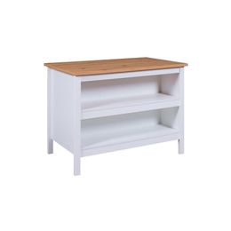 ebuy24 Sideboard Julina Wei&szlig; 124 x 75 cm | Gr.: onesize