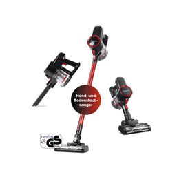 Cleanmaxx Clean Maxx Akku-Zyklon-Staubsauger 22,2V rot/schwarz mit elektr. Bodend&uuml;se Schwarz | Gr.: onesize