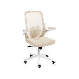 Beliani B&uuml;rostuhl OVERLORD in Beige/Wei&szlig; - (W) 49 x (H) 100 x (L) 63 cm | Gr.: onesize