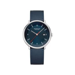 Mondaine Herrenuhr Doppio Blau Set mit 2 B&auml;ndern | Gr.: onesize