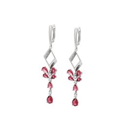 NAEMI Women Earrings in Silver Rose Pink | Gr.: onesize
