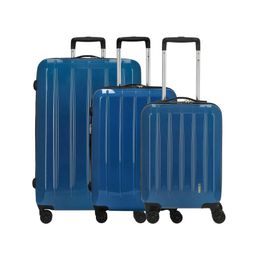 Check.In London 2.0 Trolley-Set 3tlg. (orange) in blau | Gr.: onesize