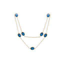 NAEMI Women Necklace in Gold Royal Blue | Gr.: onesize