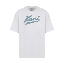 T-Shirt Karl Kani "Karl Kani Varsity Palm Print-Shirt", M&auml;dchen, Gr. 122/128, wei&szlig;, 100% Baumwolle, bedruckt, normal, Rundhals, Shirts T-Shirt