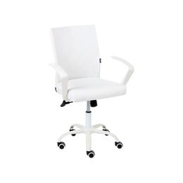 Beliani B&uuml;rostuhl MODRA in Wei&szlig; - (W) 52 x (H) 91 x (L) 52 cm | Gr.: onesize