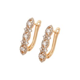 NAEMI Women Earrings in Rose Gold White | Gr.: onesize
