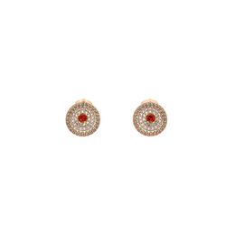 NAEMI Women Earrings in Rose Gold Red Multicolor | Gr.: onesize