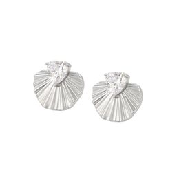 NAEMI Women Earrings in Silver White | Gr.: onesize