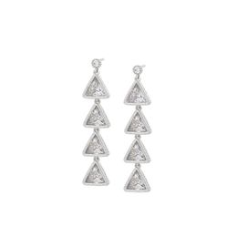 NAEMI Women Earrings in Silver White | Gr.: onesize