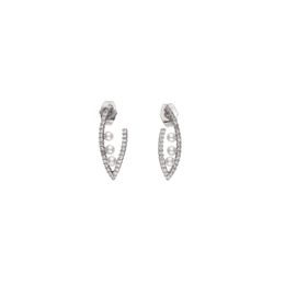 NAEMI Women Earrings in Silver White | Gr.: onesize