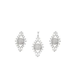 NAEMI Women Jewelry Set in Silver | Gr.: onesize