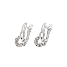 NAEMI Women Earrings in Silver White | Gr.: onesize