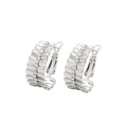 NAEMI Women Earrings in Silver White | Gr.: onesize