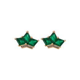 NAEMI Women Earrings in Rose Gold Green | Gr.: onesize