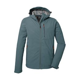 Softshelljacke Killtec "KOS 259 MN SFTSHLL JCKT", Herren, Gr. XXL, royalblau, Oberseite: 100% Polyester;R&uuml;ckseite: 100% Polyester;Futter: 100% Polyester, Jacken Softshelljacke, Wasserabweisende Softshelljacke mit verstellbarer Kapuze