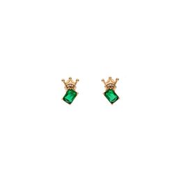 NAEMI Women Earrings in Rose Gold Green | Gr.: onesize