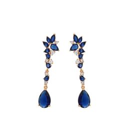 NAEMI Women Earrings in Rose Gold Navy | Gr.: onesize