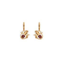 NAEMI Women Earrings in Rose Gold Red | Gr.: onesize