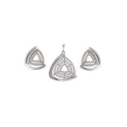 NAEMI Women Jewelry Set in Silver | Gr.: onesize