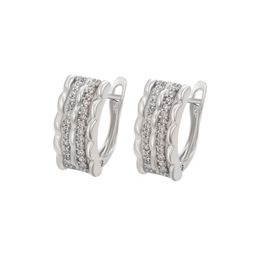 NAEMI Women Earrings in Silver White | Gr.: onesize
