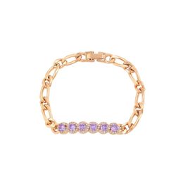 NAEMI Women Bracelet in Rose Gold Violet | Gr.: onesize