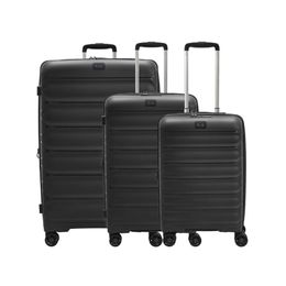 d&n D&N Travel Line 4700+ - Trolley-Set 3tlg. (schwarz) in schwarz | Gr.: onesize