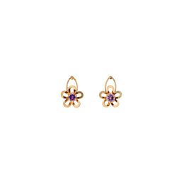 NAEMI Women Earrings in Rose Gold Violet | Gr.: onesize