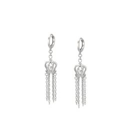 NAEMI Women Earrings in Silver White | Gr.: onesize