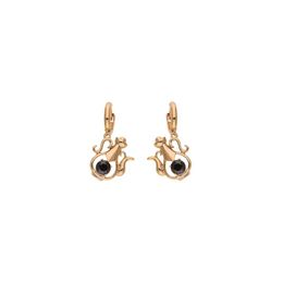 NAEMI Women Earrings in Rose Gold Black | Gr.: onesize