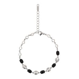 NAEMI Women Bracelet in Silver Black | Gr.: onesize