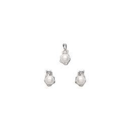 NAEMI Women Jewelry Set in Silver White | Gr.: onesize