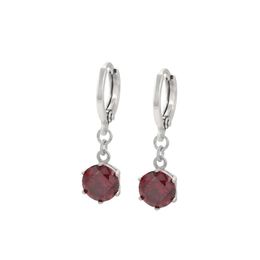 NAEMI Women Earrings in Silver Red | Gr.: onesize