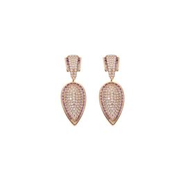 NAEMI Women Earrings in Rose Gold Violet | Gr.: onesize