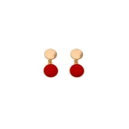 NAEMI Women Earrings in Rose Gold Red | Gr.: onesize