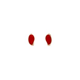 NAEMI Women Earrings in Rose Gold Red | Gr.: onesize