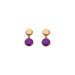 NAEMI Women Earrings in Rose Gold Violet | Gr.: onesize